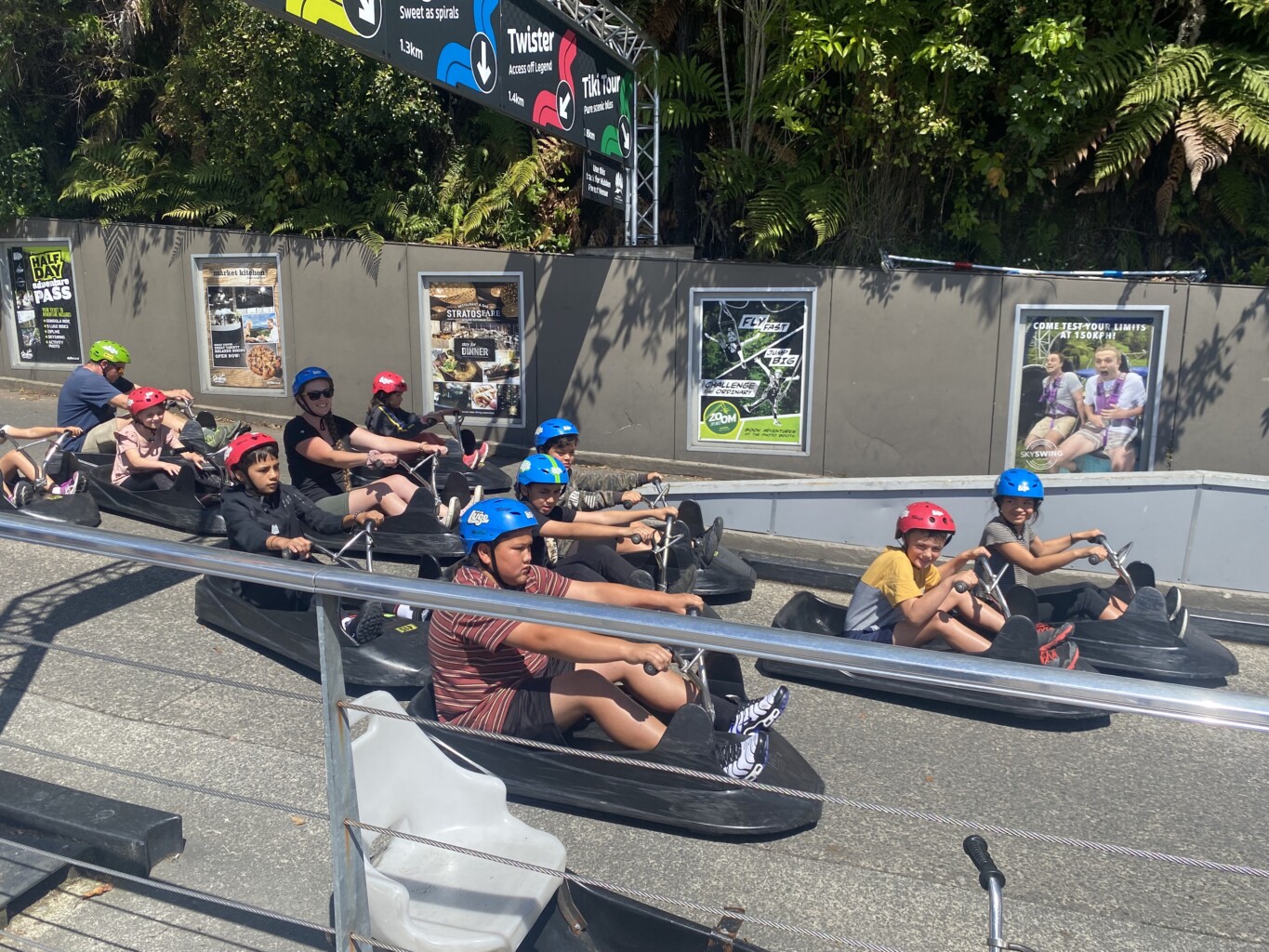 Luging at Rotorua – Poroti School